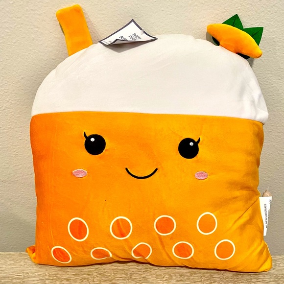 Bedding | Nwt Bobabubble Tea Squish Pillow | Poshmark